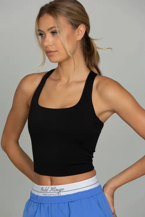 GOLD HINGE Criss Cross Back Yoga Tank