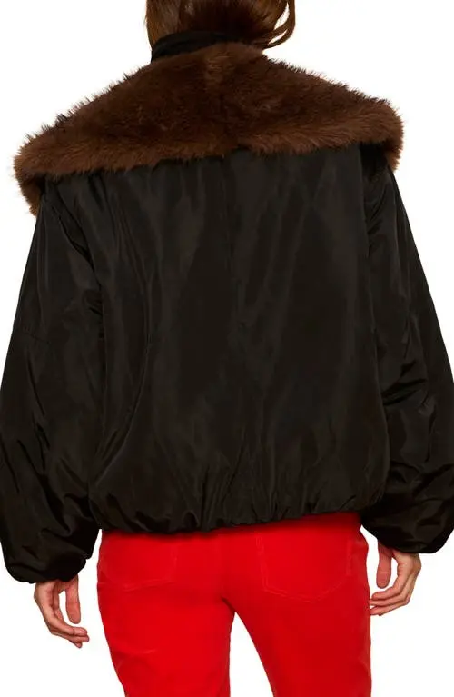 Sanctuary Allure Faux Fur Collar Jacket