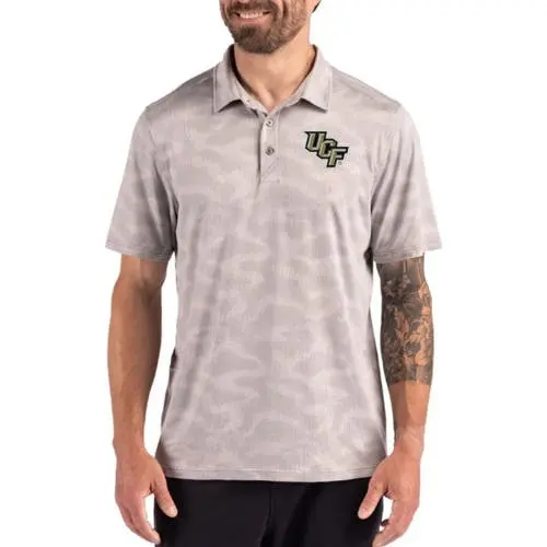 Cutter & Buck Ucf Knights Coastline Recycled Double-peached Camo Polo
