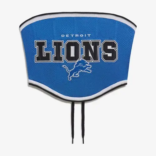 OFF SEASON Detroit Lions Shiny Strapless Corset - Blue