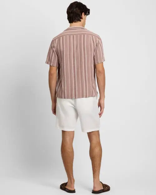 Onia Wide Stripe Convertible Vacation Shirt