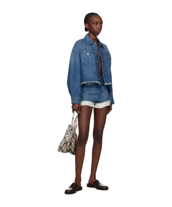 A.p.c. Sainters Cropped Denim Jacket