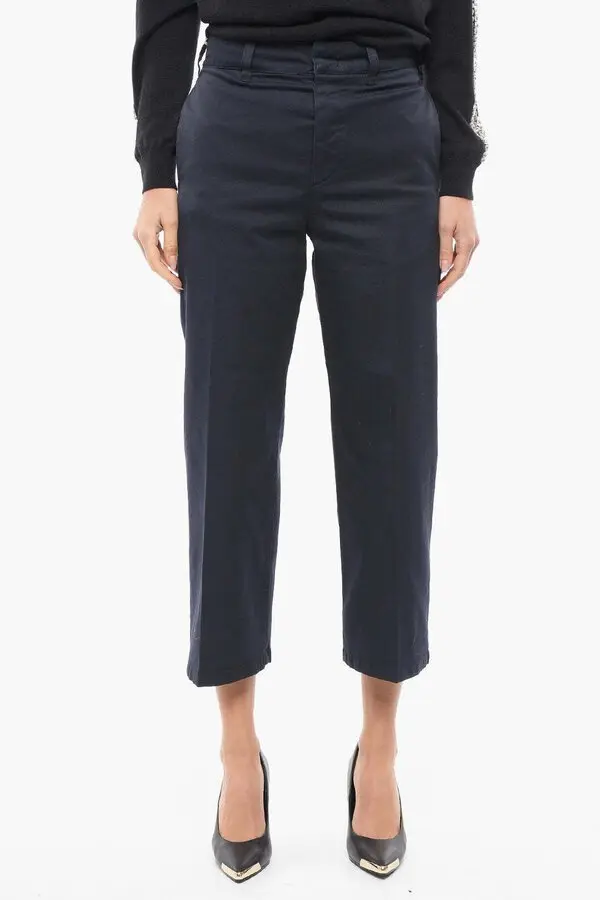 DEPARTMENT 5 Cropped Trousers With Belt Loops