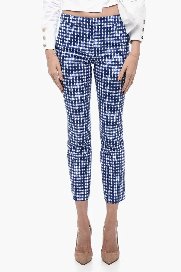 True Royal Checked-pattern Trousers