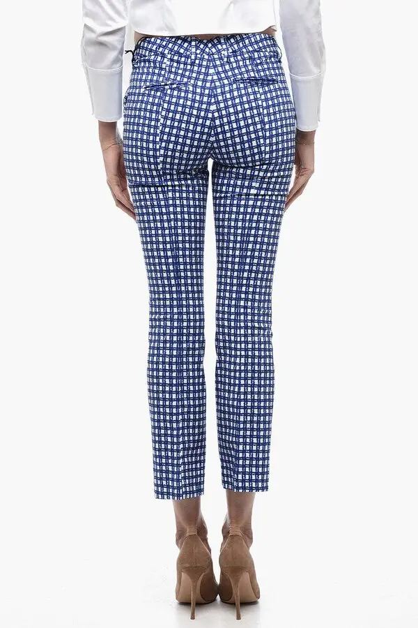 True Royal Checked-pattern Trousers