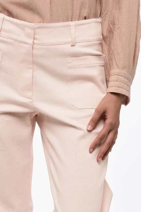 QL2 QUELLEDUE Wide-leg Patch-pocket Trousers