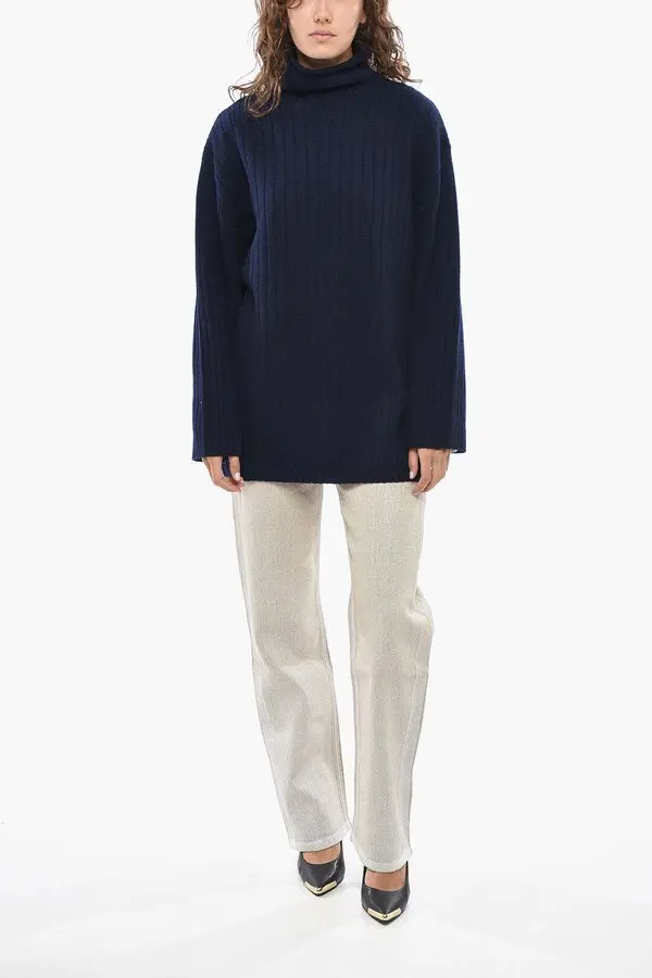 Aspesi Ribbed Turtleneck Sweater