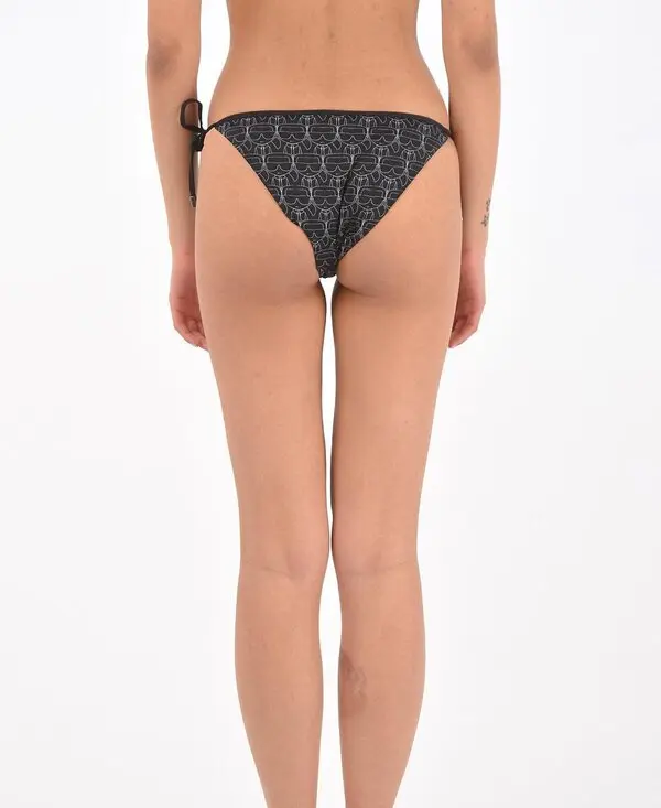 Karl Lagerfeld Printed Bikini Briefs With Side Ties