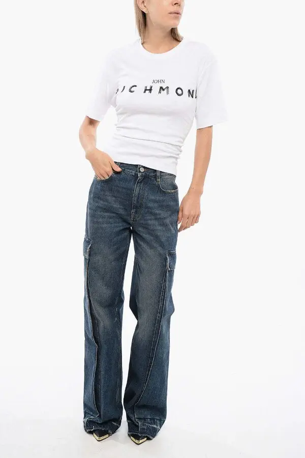 John Richmond Tomiok Back-lace T-shirt