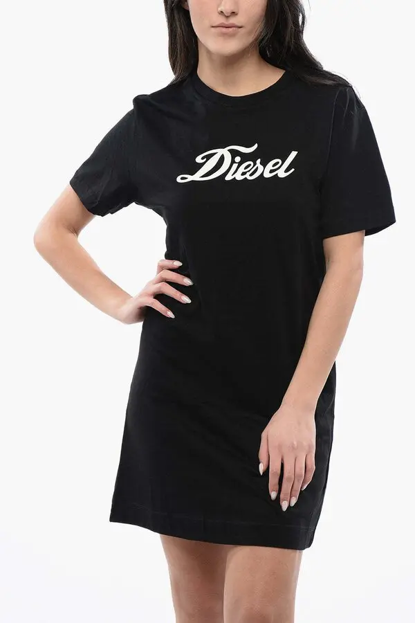 DIESEL® Logo-print Jersey T-shirt Dress
