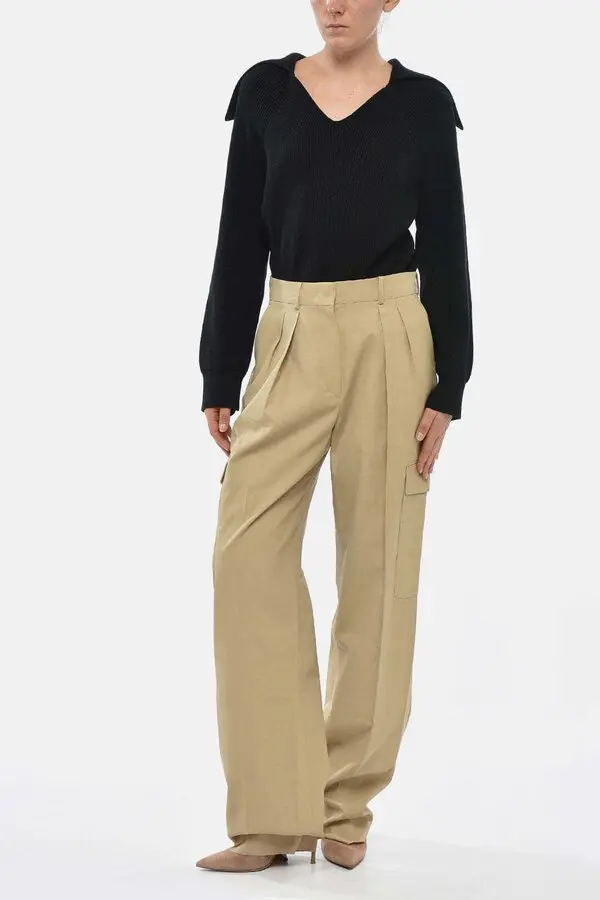 Max Mara Jacopo Double-pleated Cargo Trousers