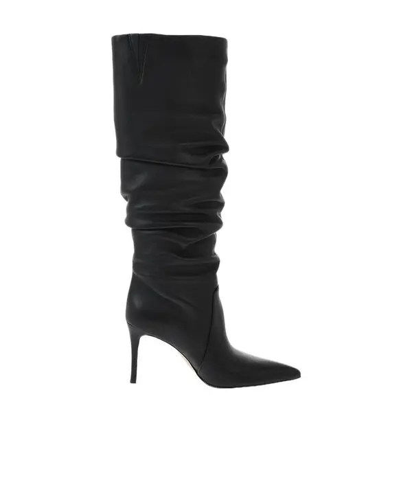 Michael Kors Dawn Ruched High Boots - Black