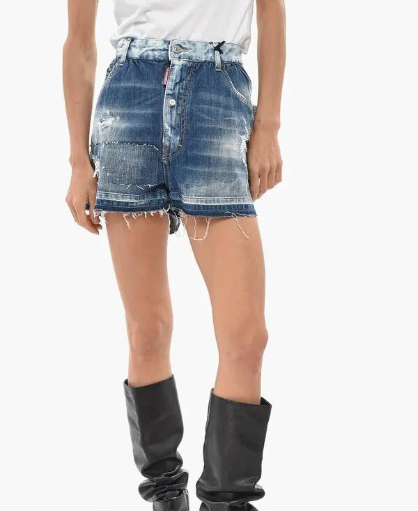Dsquared2 High-rise Distressed Shorts