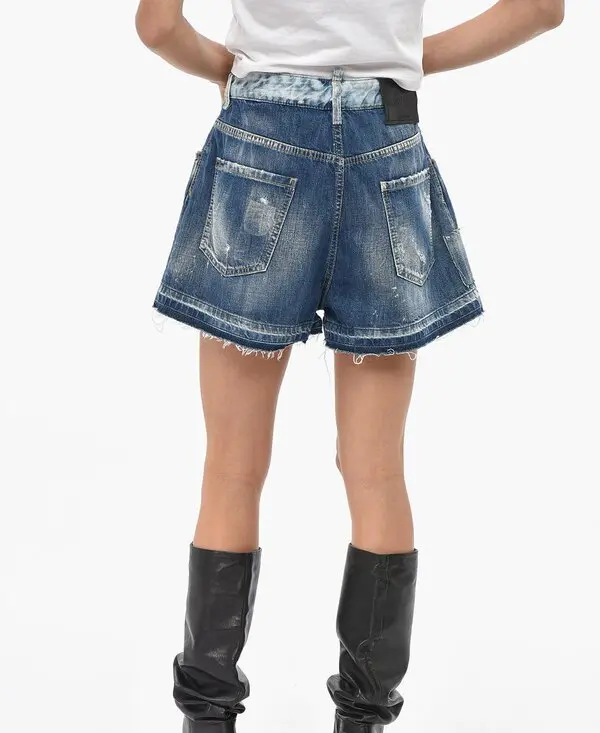 Dsquared2 High-rise Distressed Shorts