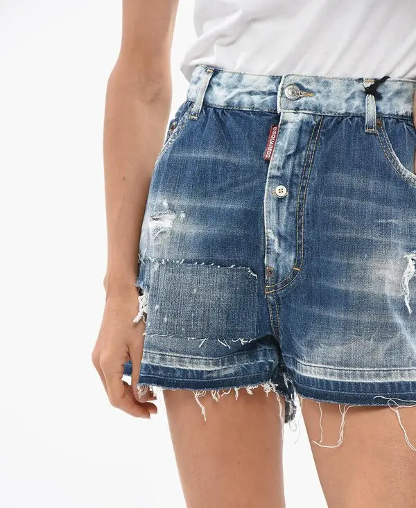 Dsquared2 High-rise Distressed Shorts