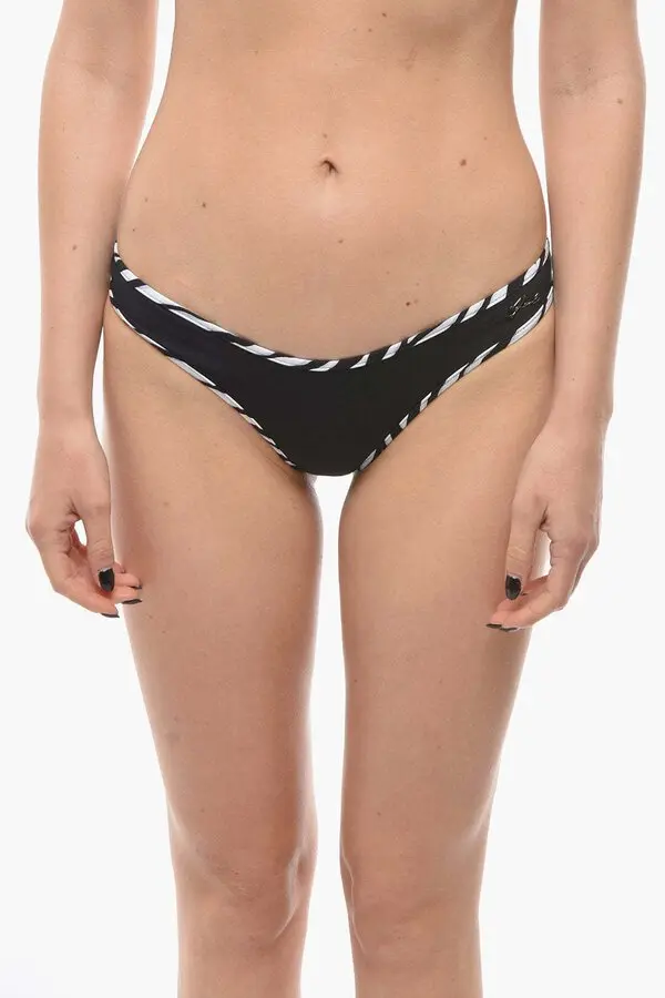 Karl Lagerfeld Bikini Briefs With Animal Print Details