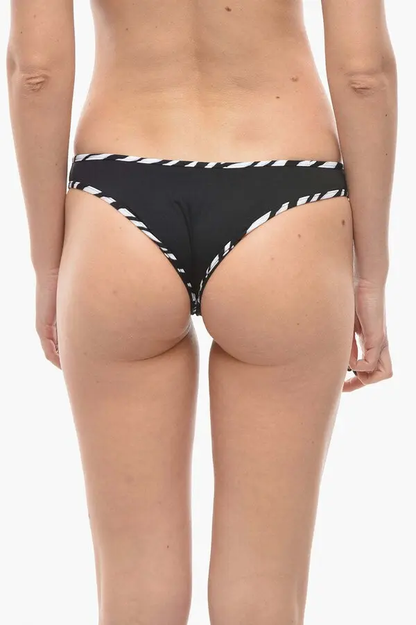 Karl Lagerfeld Bikini Briefs With Animal Print Details