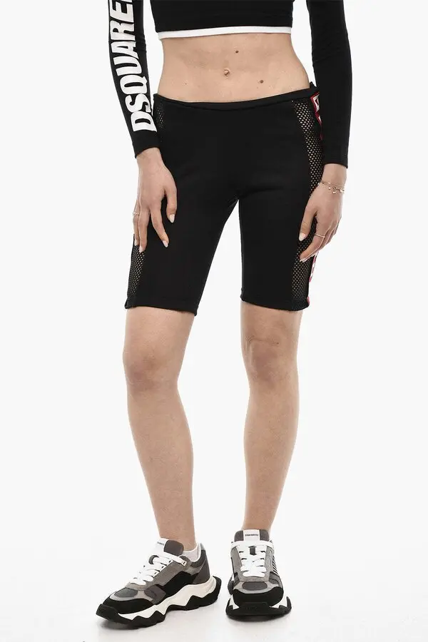 Dsquared2 Logo Band Biker Shorts