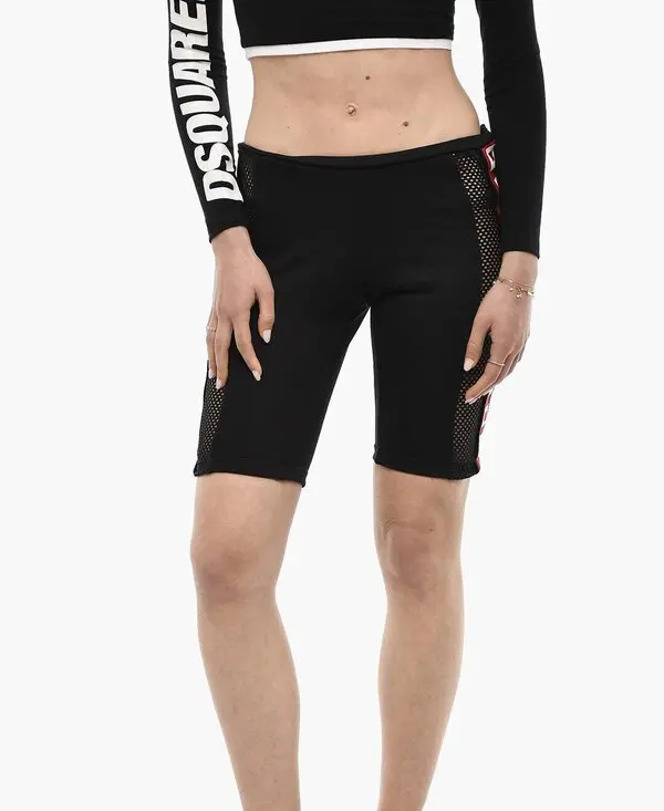 Dsquared2 Logo Band Biker Shorts