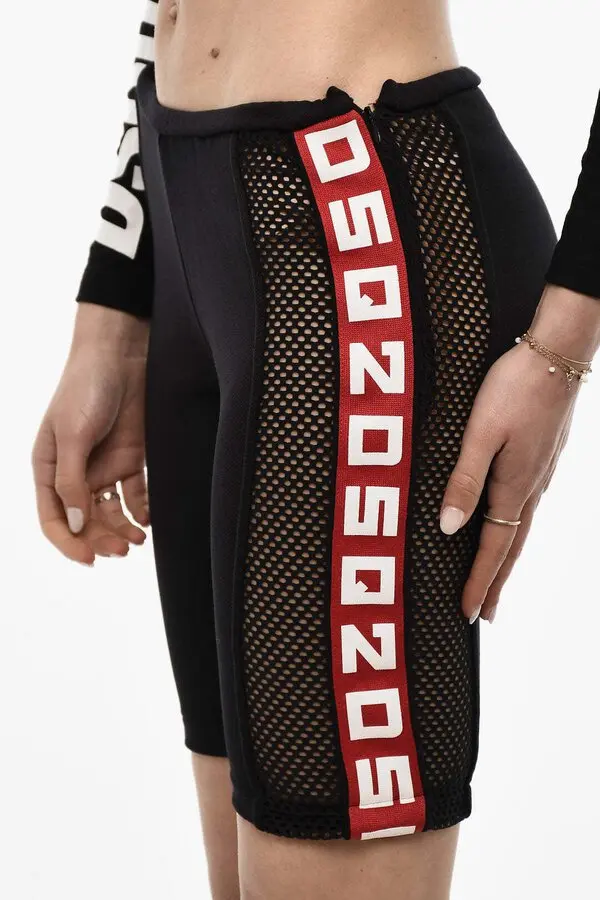 Dsquared2 Logo Band Biker Shorts