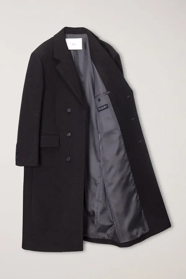 DUNST Boxy Tailored Coat - Black