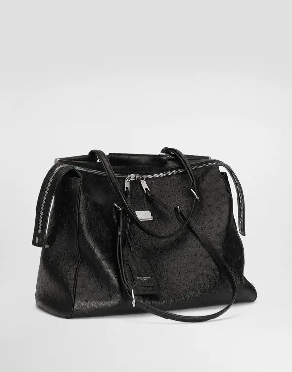 Dolce & Gabbana Vittoria Handbag In Ostrich Leather