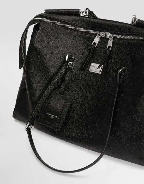 Dolce & Gabbana Vittoria Handbag In Ostrich Leather