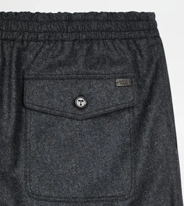 TOD'S Trousers In Flannel With Drawstring