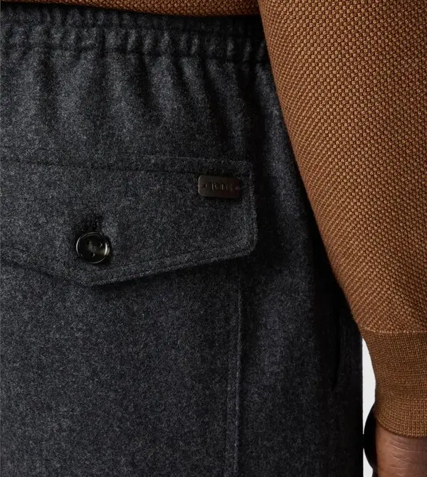 TOD'S Trousers In Flannel With Drawstring