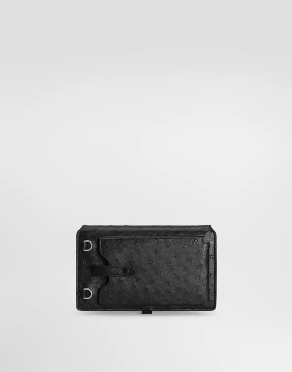Dolce & Gabbana Ostrich Leather Crossbody Minibag
