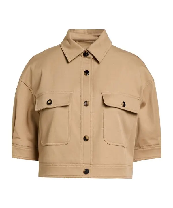 Max Mara Notched Lapel Short Coat - Nude