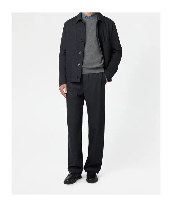 TOD'S Trousers In Wool Denim With Drawstring