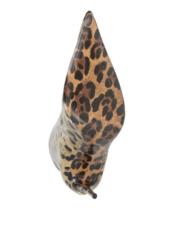 Dolce & Gabbana Leopard-print Pointed-toe Ankle Boots