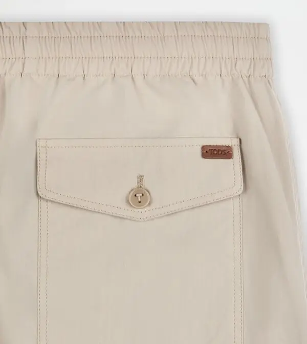 TOD'S Trousers In Technical Cotton With Drawstring