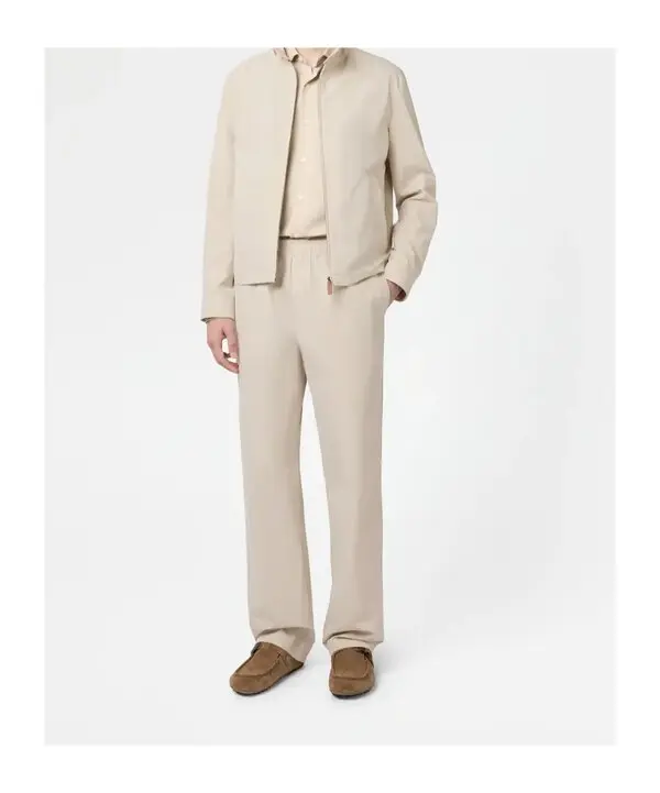 TOD'S Trousers In Technical Cotton With Drawstring