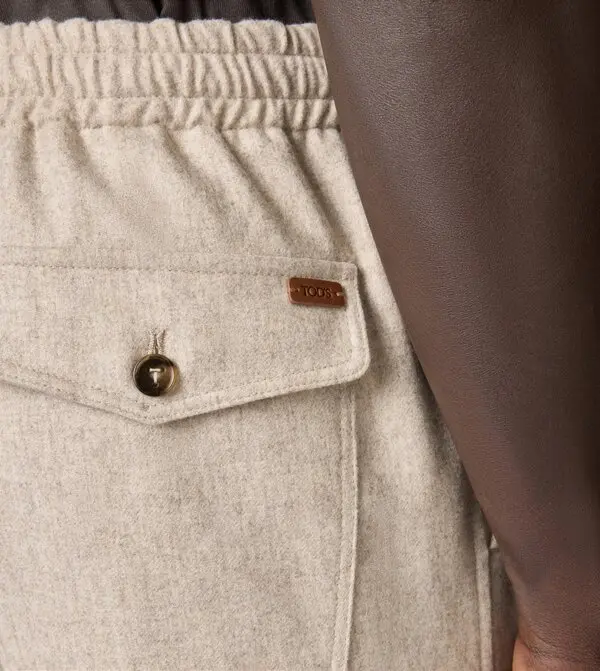 TOD'S Trousers In Flannel With Drawstring
