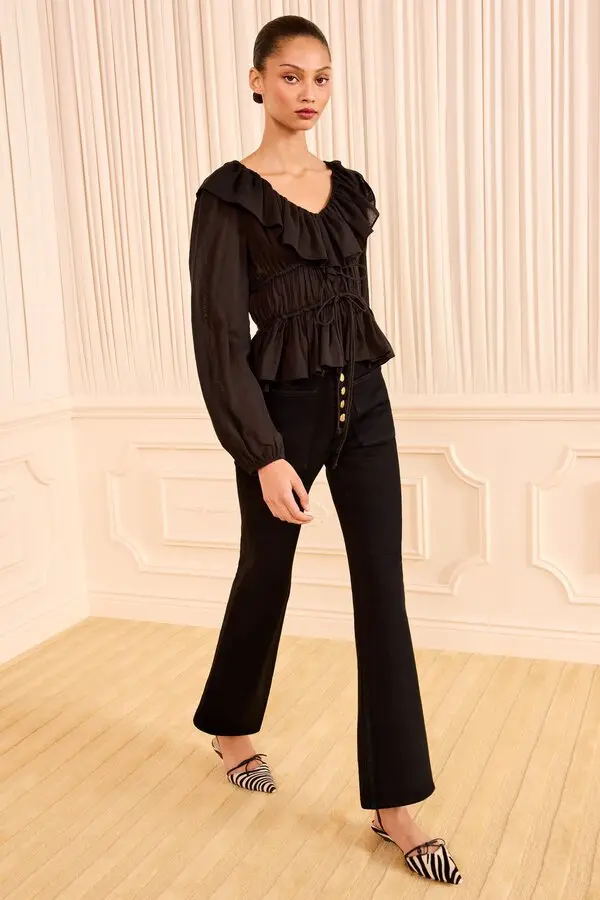 Ulla Johnson Vienne Ruffle Top