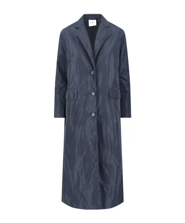 Aspesi Flap-pocket Long Coat - Black