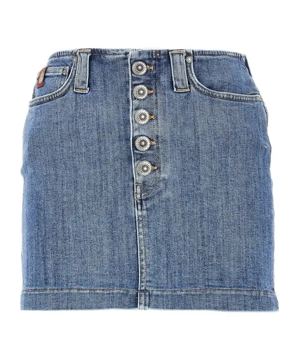 DONDUP Button-fastening Denim Skirt