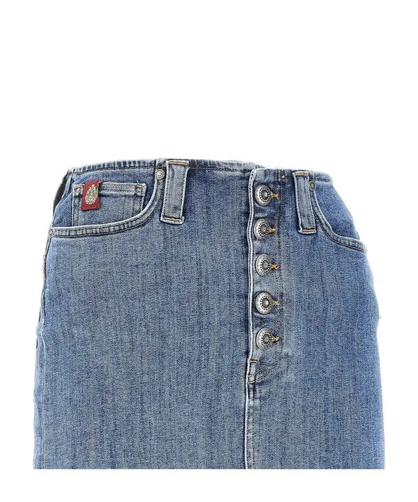 DONDUP Button-fastening Denim Skirt