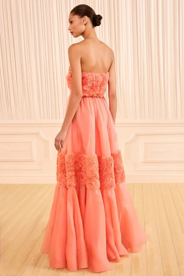 Ulla Johnson Blythe Strapless Ruffled Gown
