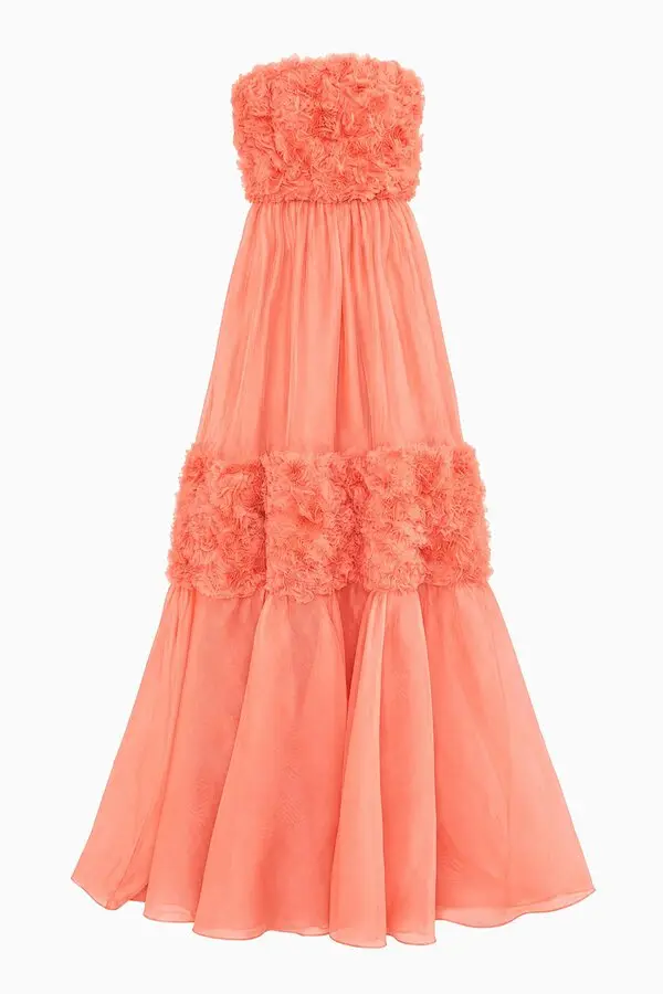 Ulla Johnson Blythe Strapless Ruffled Gown