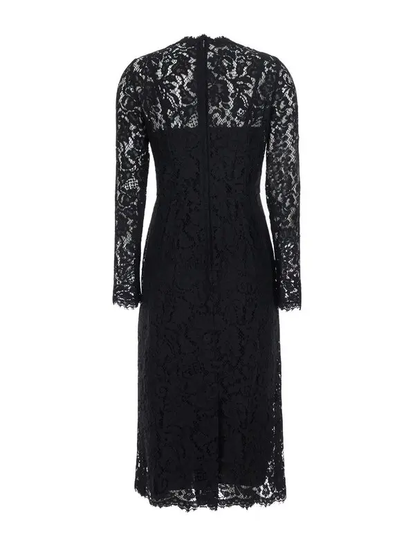 Dolce & Gabbana Lace Long Sleeves Dress