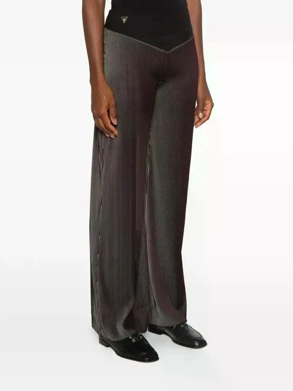 MACRON Elanor Plissé-effect Logo-patch Trousers