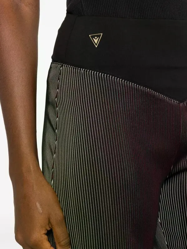 MACRON Elanor Plissé-effect Logo-patch Trousers