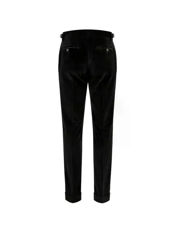 FRANZESE COLLECTION Stefano De Martino Pleated Velvet Trousers