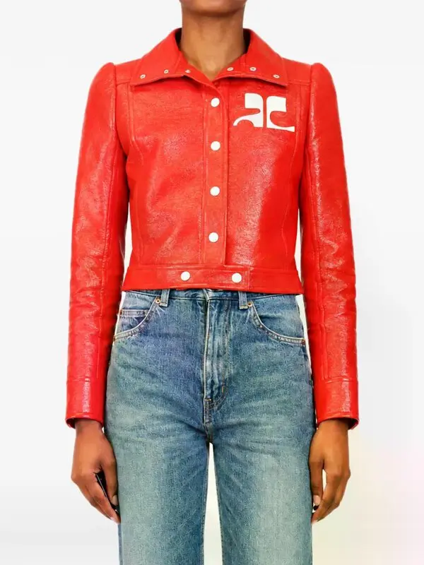COURREGES Re-edition Vinyl Jacket - Red