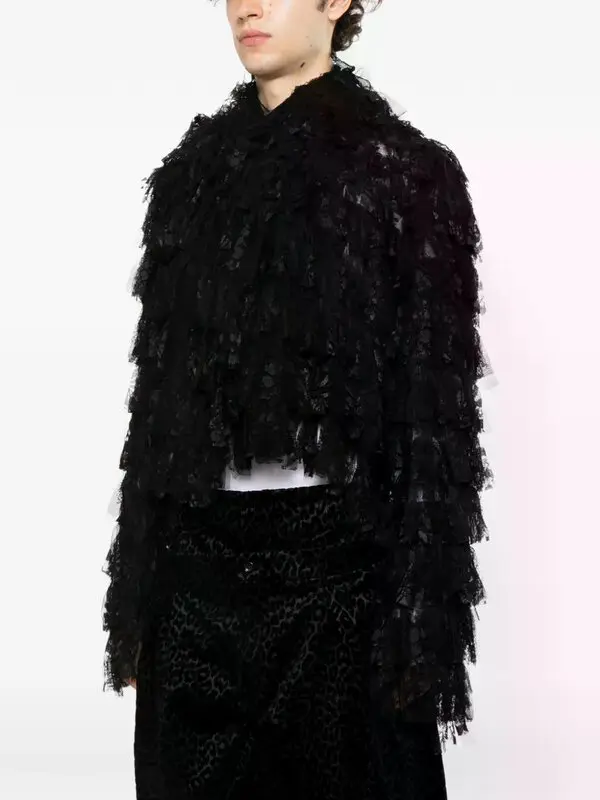 Comme Des Garçons Lace Paneled Jacket