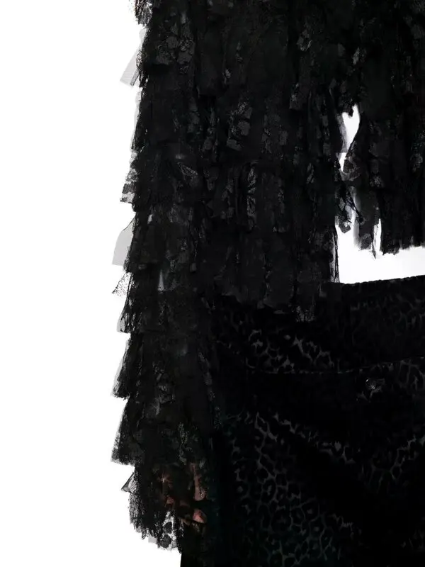 Comme Des Garçons Lace Paneled Jacket