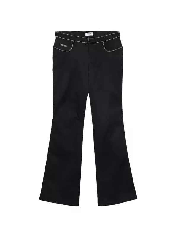 Moschino Embellished-trim Flared Trousers